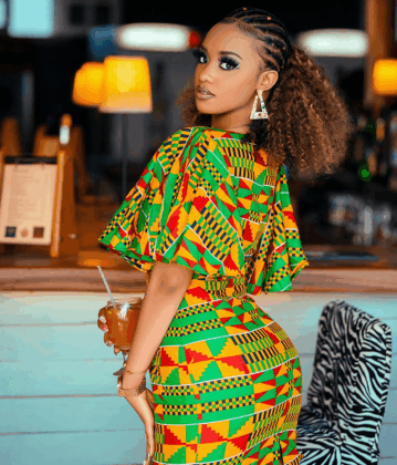 Shaddy Boo Sizzles in a Sexy Kente Dress For Birthday| Mammypi.com
